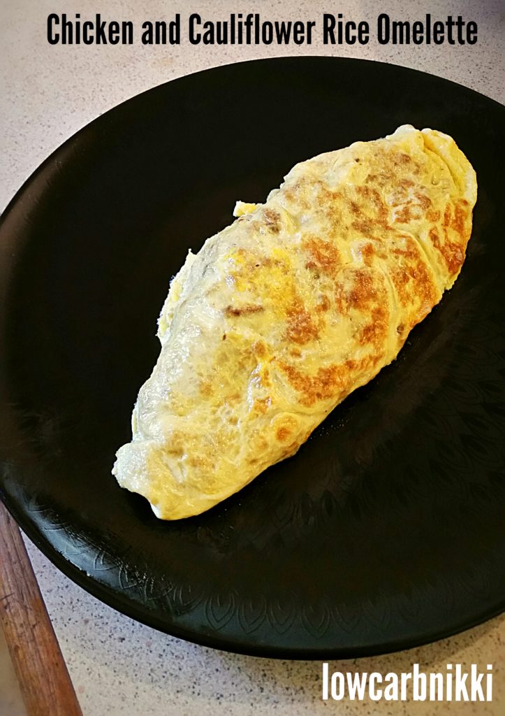 Chicken and Cauliflower Rice Omelettes - Low Carb Nikki