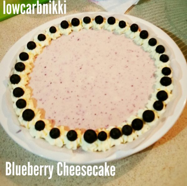 Blueberry Cheesecake - Low Carb Nikki