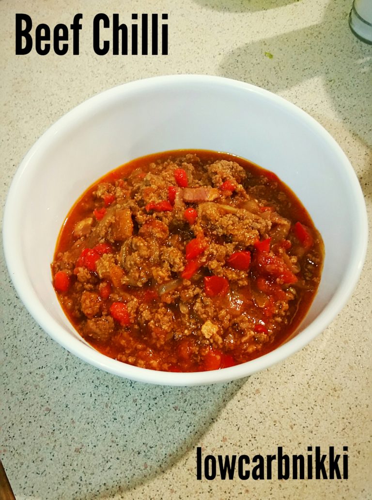 Beef Chilli - Low Carb Nikki